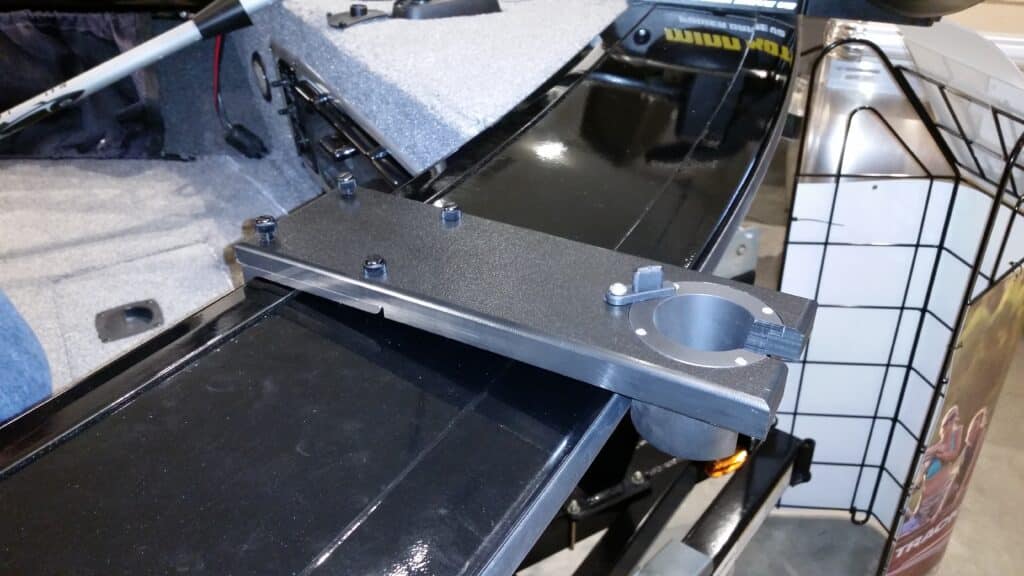 Tracker Targa Boats Mounting Transducer Downrods in Front of the Boat ...